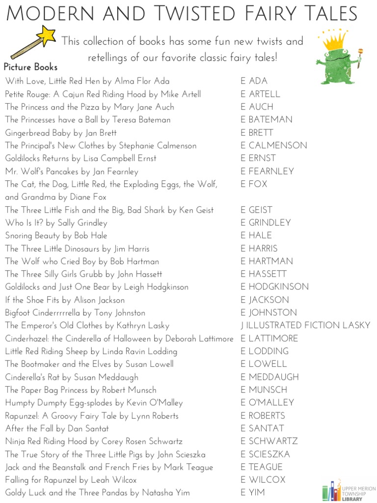 Modern and Twisted Fairy Tales | PDF | Rapunzel | Fairy Tales