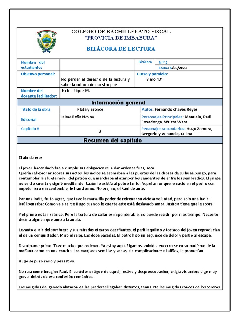 Bitacora Numero 3 Pdf