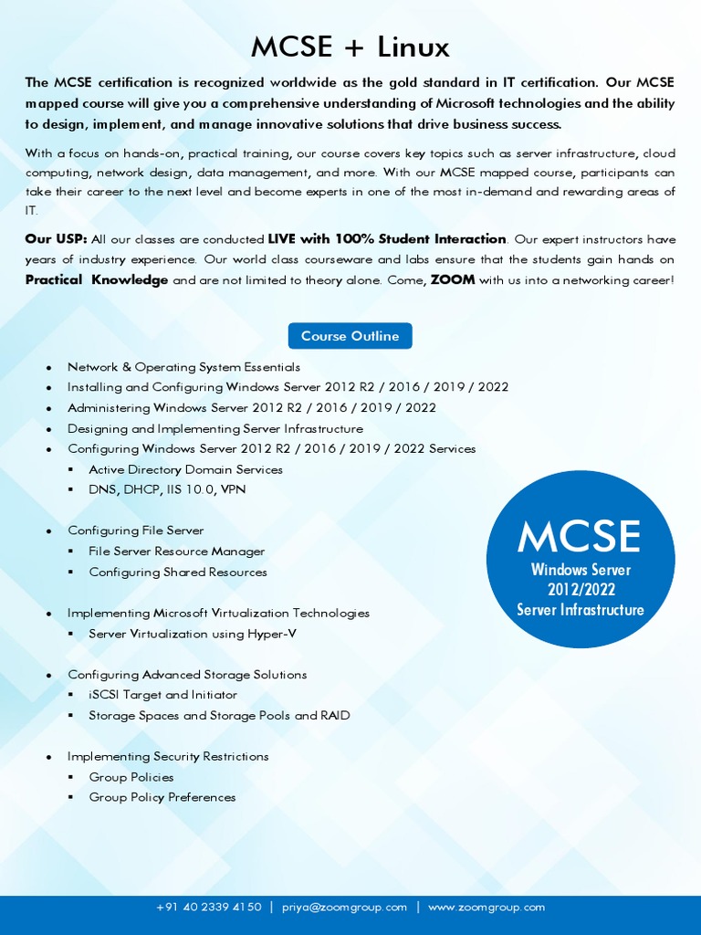 Mcse Linux | PDF | Active Directory | Group Policy