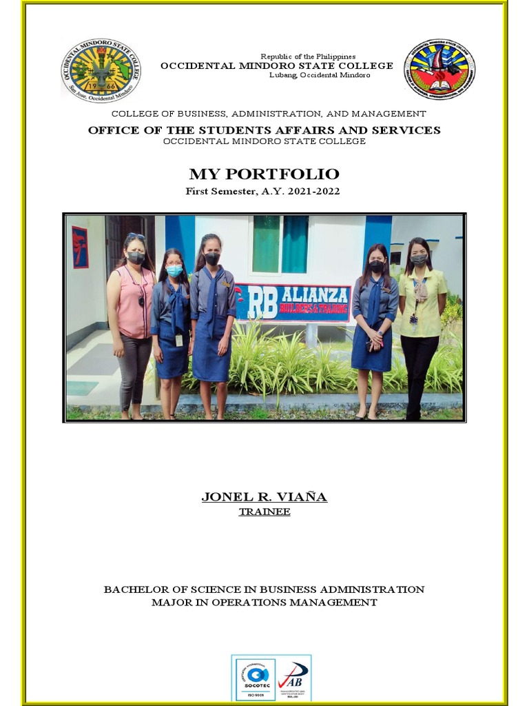 Portfolio Jonel | PDF | Internship | Job Hunting