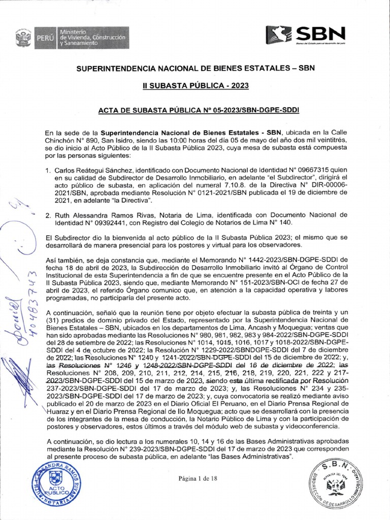 acta-de-subasta | PDF