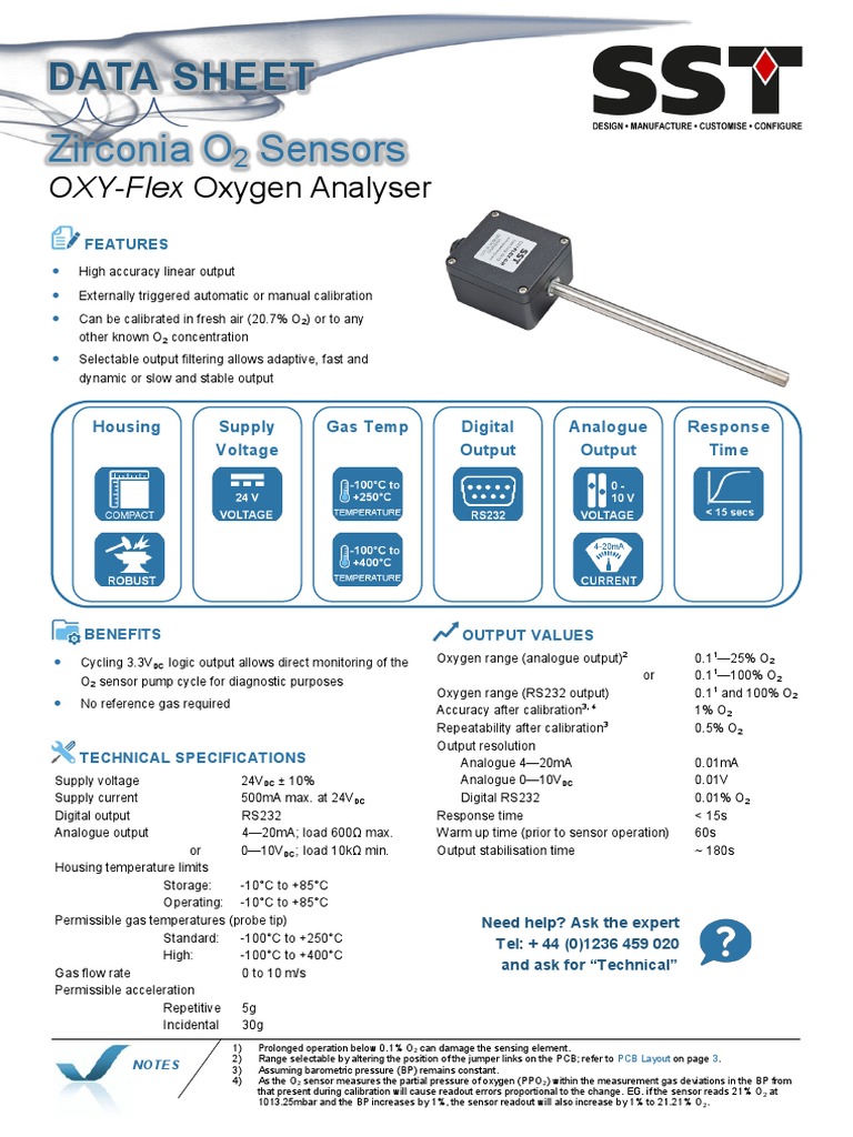 Oxygen Sensor Technical Guide | PDF | Manufactured Goods | Physical ...