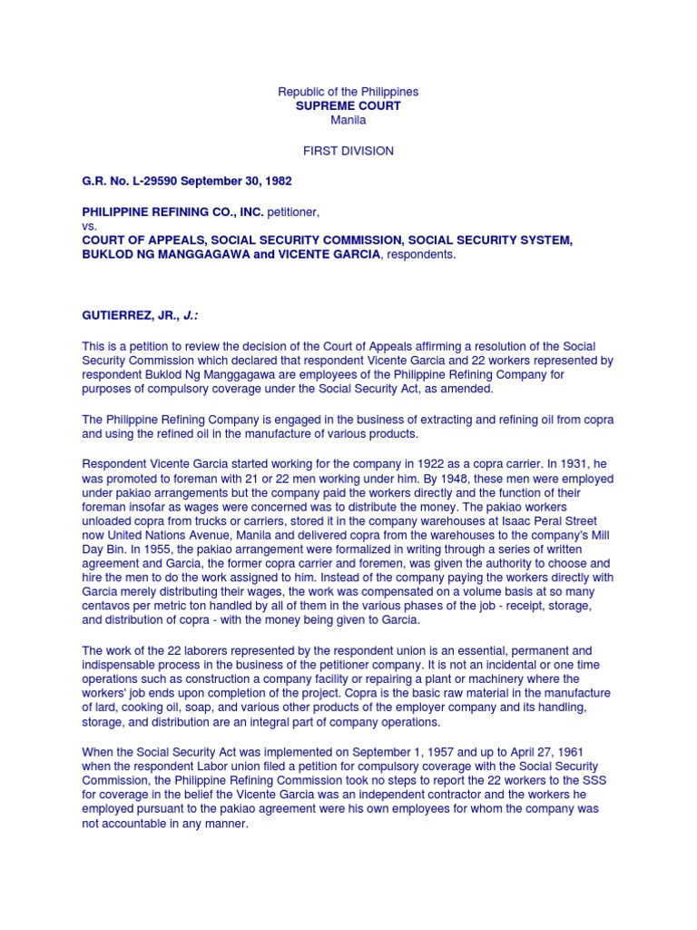 8 PRC vs. Court of Appeals, GR No. 295590 | PDF | Employment | Social ...