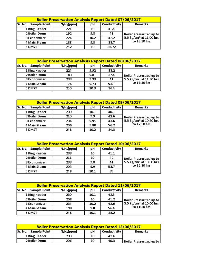 Boiler Preservation Report Download Free Pdf Boiler Honey