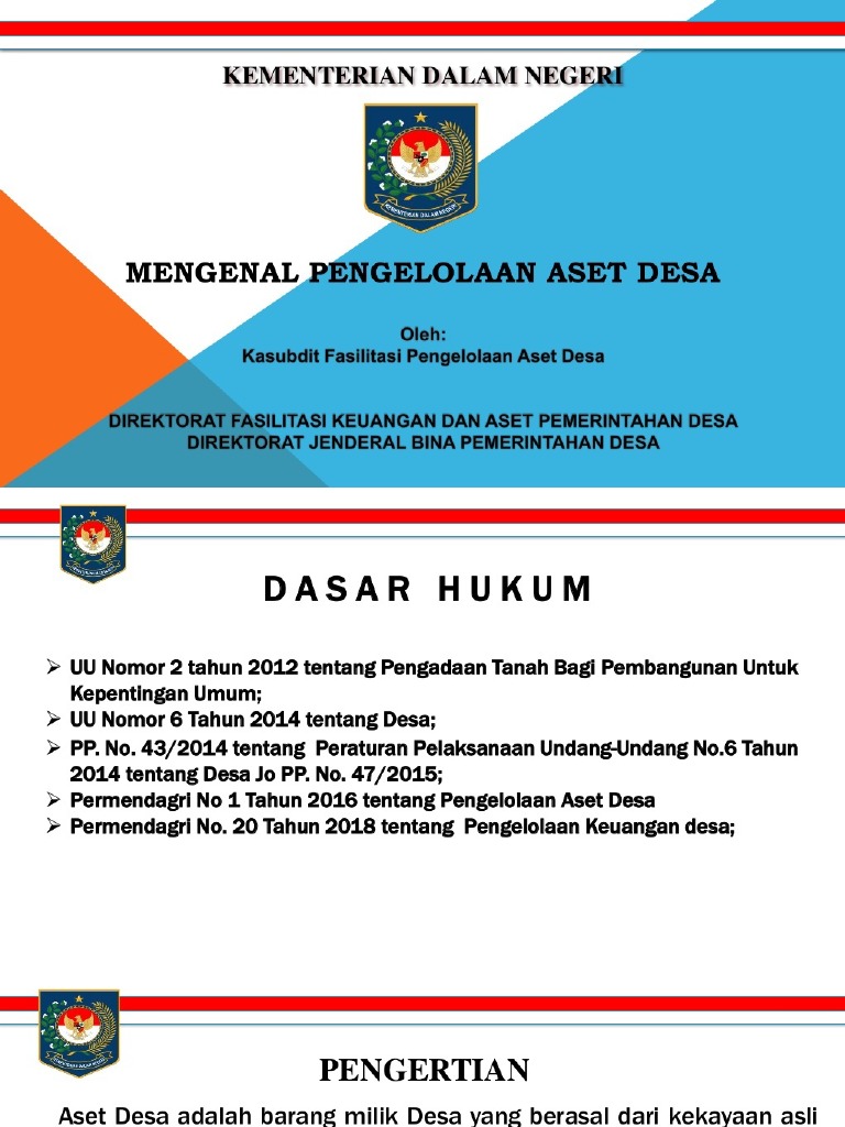 Mengenal Pengelolaan Aset Desa | PDF