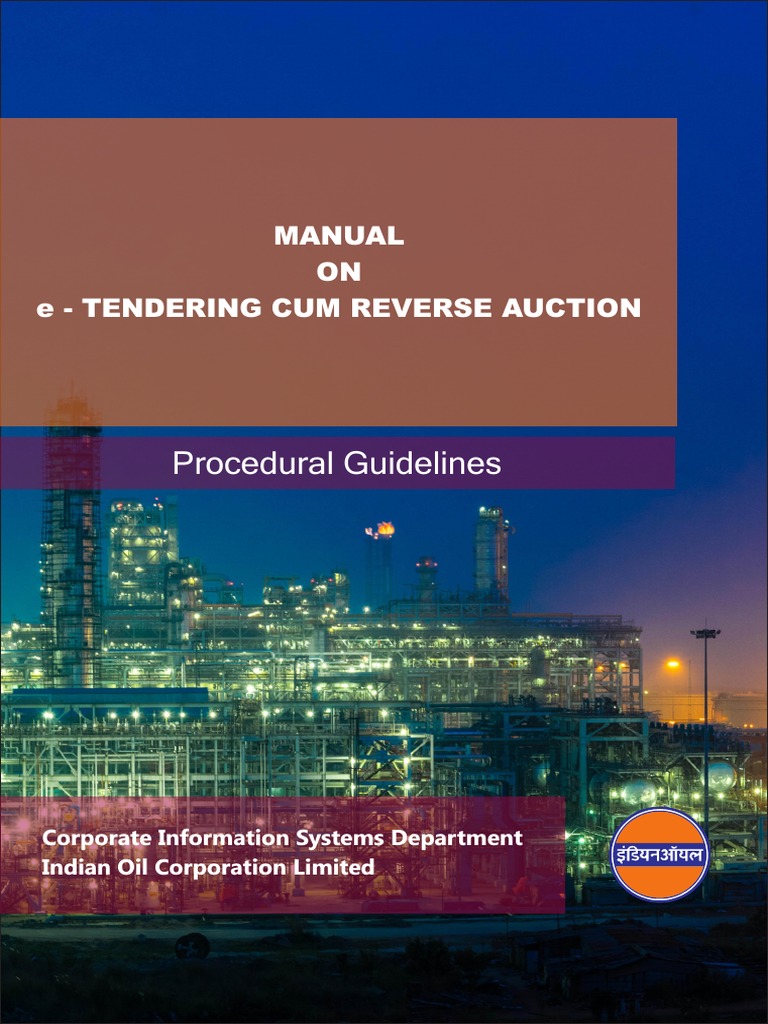 e-Tendering and Reverse Auction Manual | PDF | Auction | Business