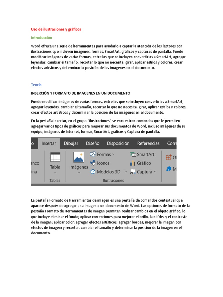 Mejora tus documentos con gráficos | PDF | Imagen | Microsoft Word