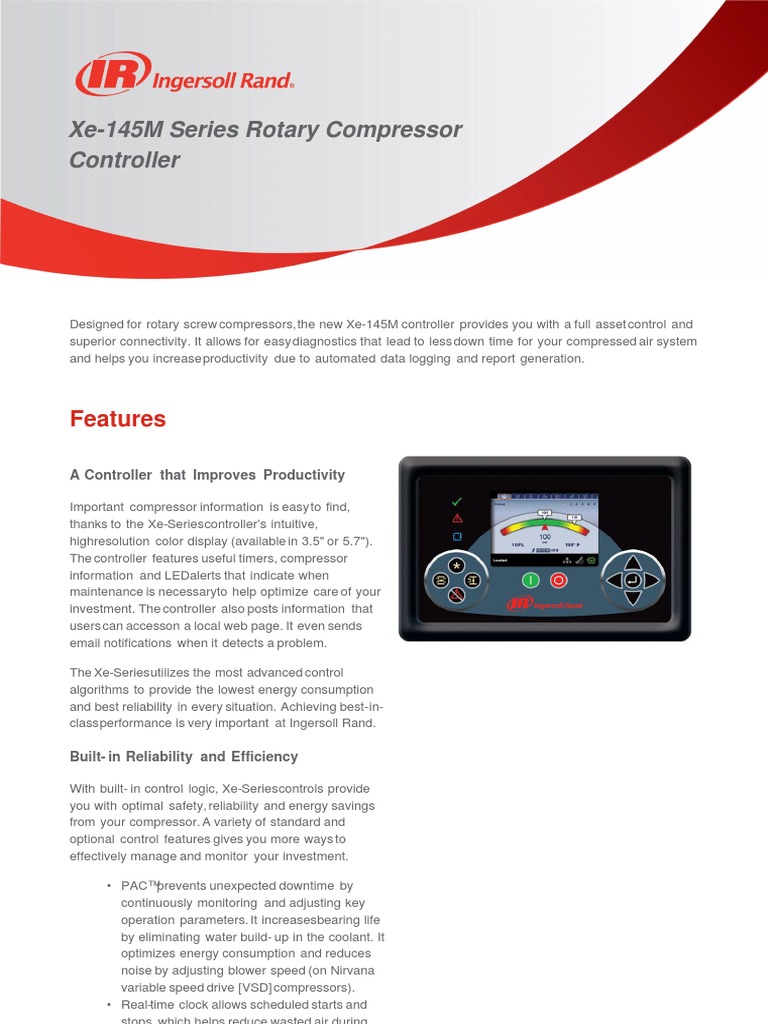 Xe 145M Series Rotary Compressor Controller en | PDF | Information ...