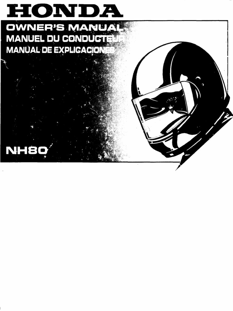 Honda NH80 Owner's Manuals | PDF