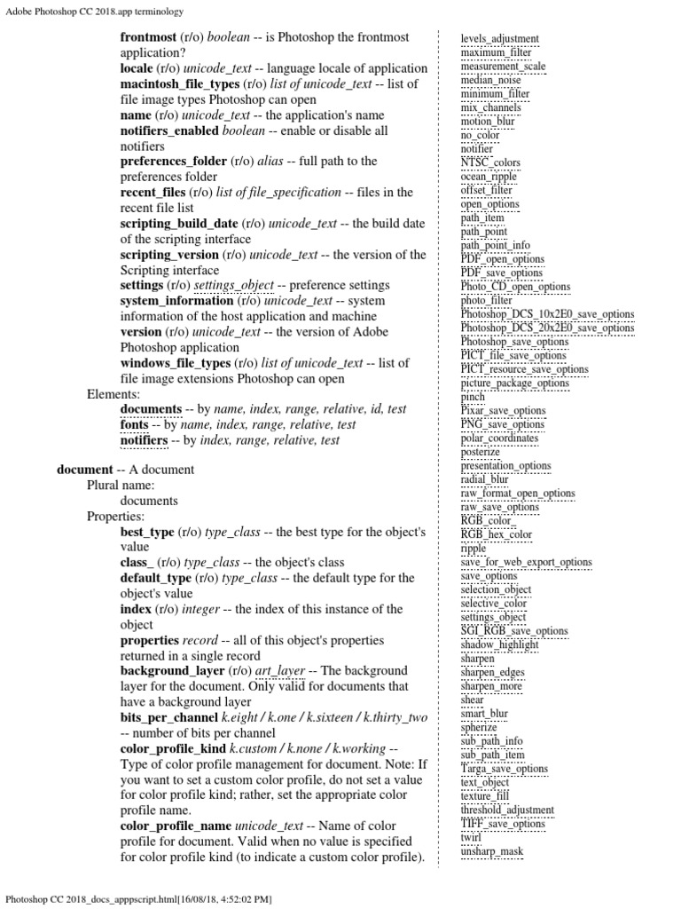 Adobe Photoshop CC 2018.app Terminology 4 | PDF | Adobe Photoshop ... Adobe Photoshop CC 2018.app Terminology 4 | PDF | Adobe Photoshop ...
