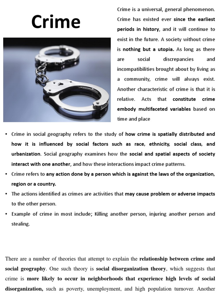 Crime | PDF | Crimes | Crime & Violence