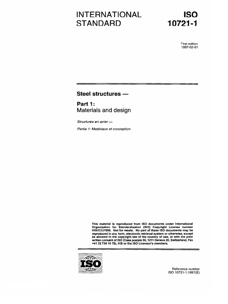 Iso 10721-1-1997 | PDF | International Organization For Standardization ...
