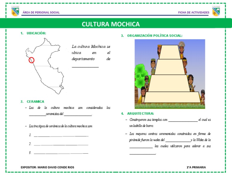Ficha de Actividades - Cultura Mochica | PDF
