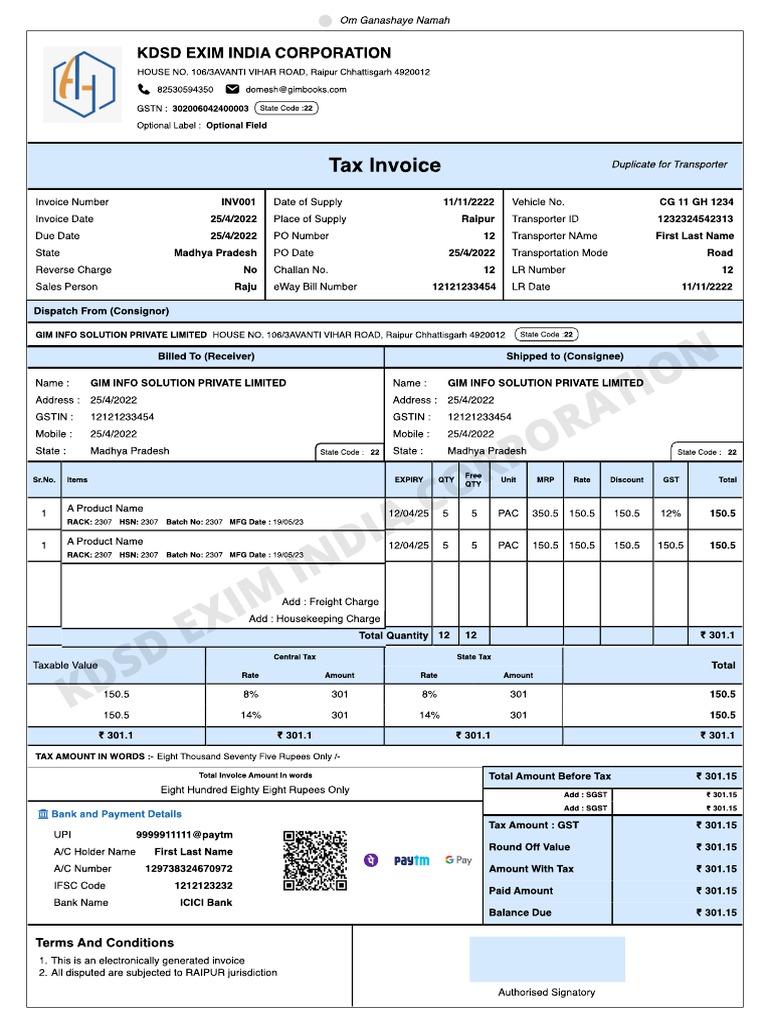 A5 Invoice | PDF | Government | Taxation