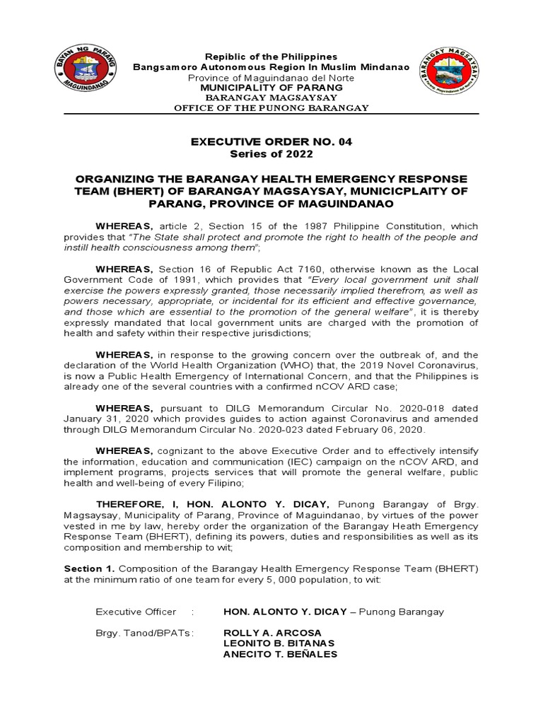 Eo - Bhert 2023 | PDF | Personal Protective Equipment | Health Sciences