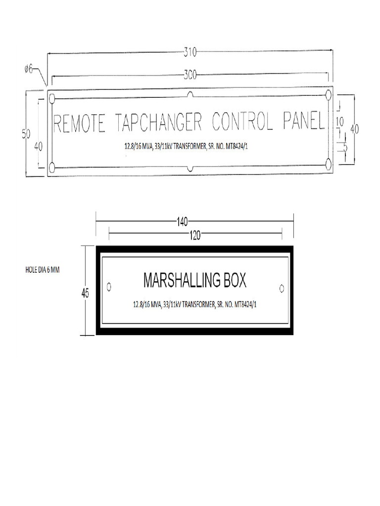 MB & RTCC Plate With Work Order MT8424 - 011212 | PDF
