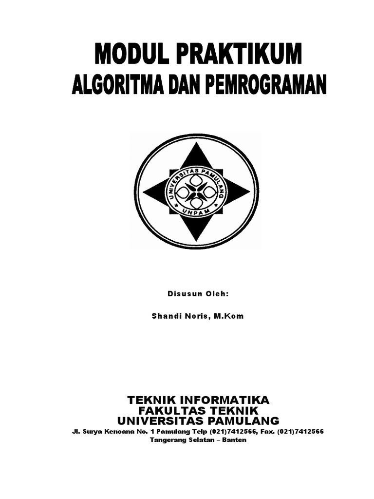 Modul Praktikum Algoritma & Pemrograman | PDF | Teknologi & Rekayasa