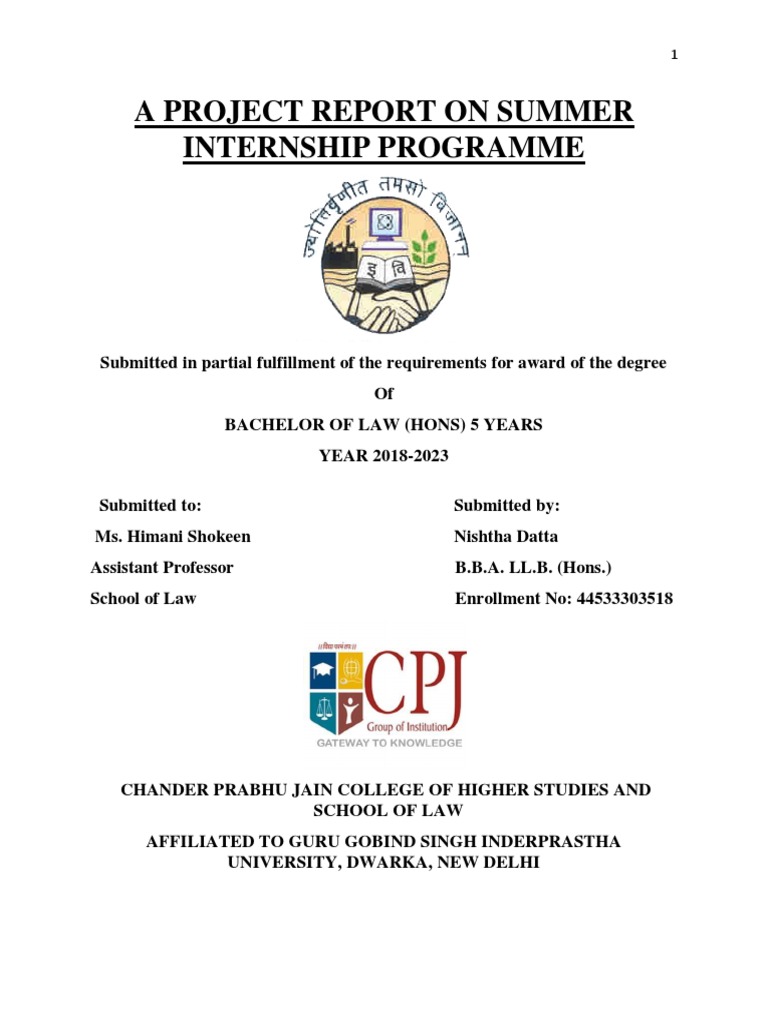 Court Diary | Download Free PDF | Job Hunting | Internship