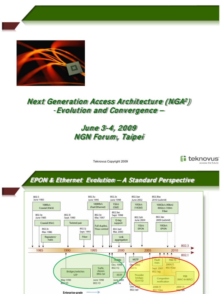 Teknovus Next Generation Access Architecture NGAA | PDF | Network ...