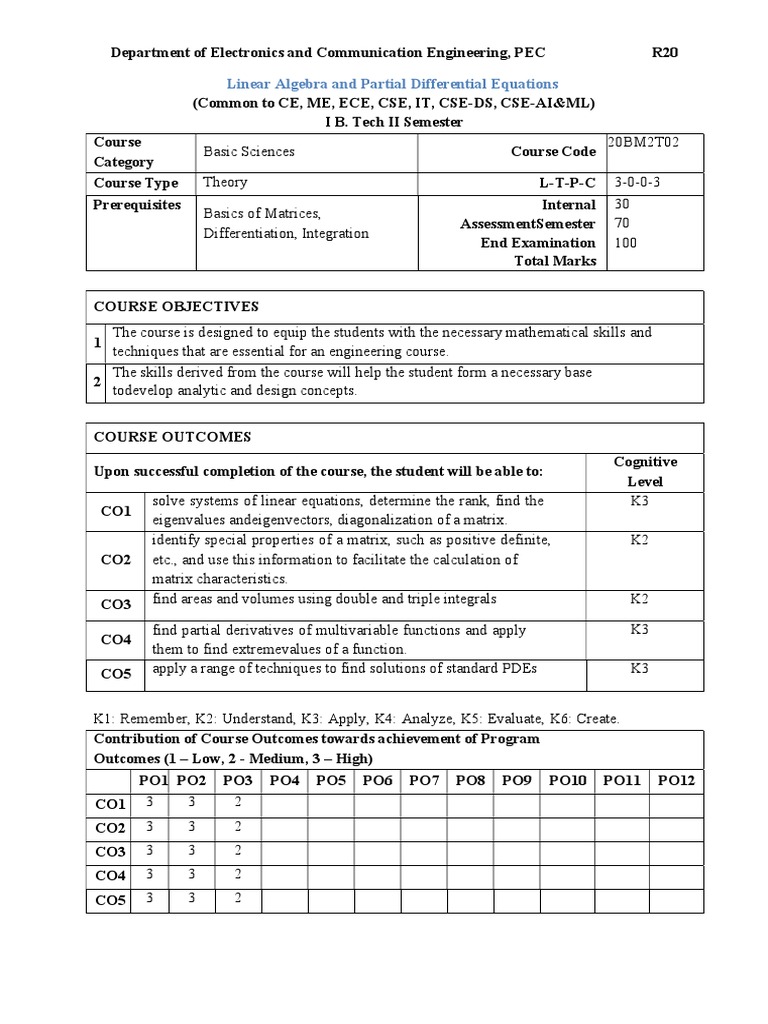 1-2 Syllabus | PDF | Electric Motor | Partial Differential Equation 1-2 Syllabus | PDF | Electric Motor | Partial Differential Equation
