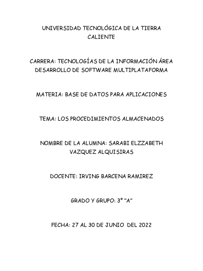 Tarea BD3 | PDF | SQL | Mi sql