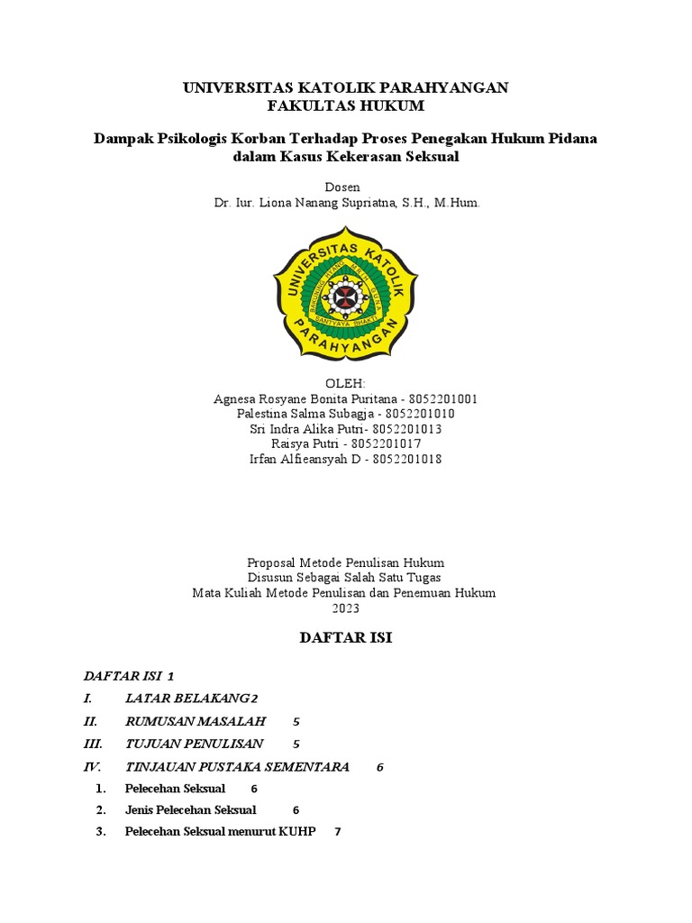 Makalah Kekerasan Seksual | PDF Makalah Kekerasan Seksual | PDF
