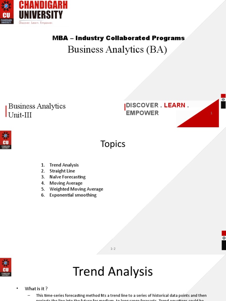3 3 Forecasting Part 2 Pdf Moving Average Forecasting