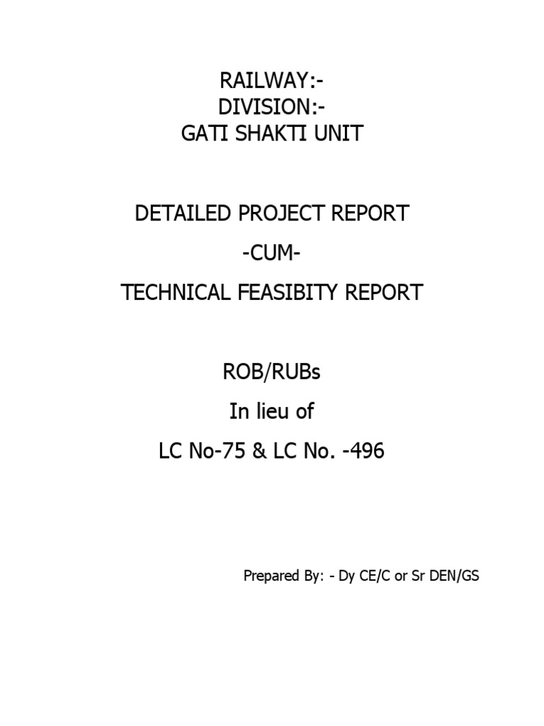 DPR Format | PDF | Road Transport | Land Transport