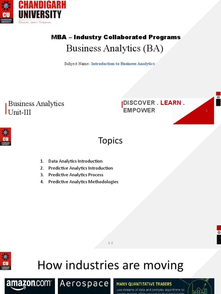 3.1 Predictive Analytics Introduction | PDF | Predictive Analytics | Analytics