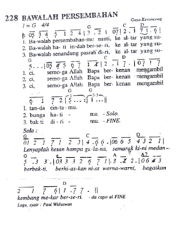 Bawalah Persembahan | PDF