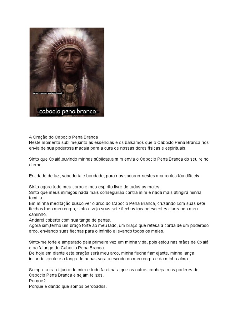 Caboclo Pena Branca | PDF