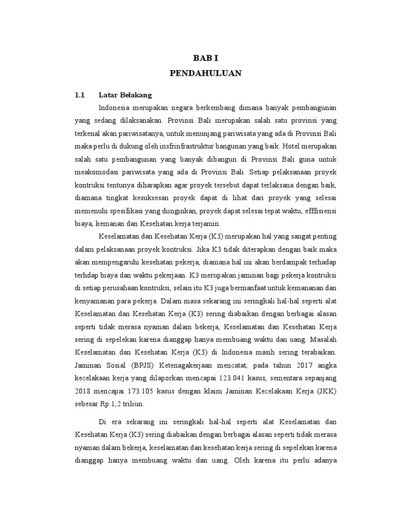 Skripsi Bab 1 Sampai 3 | PDF