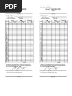 DTR Editable Form | PDF