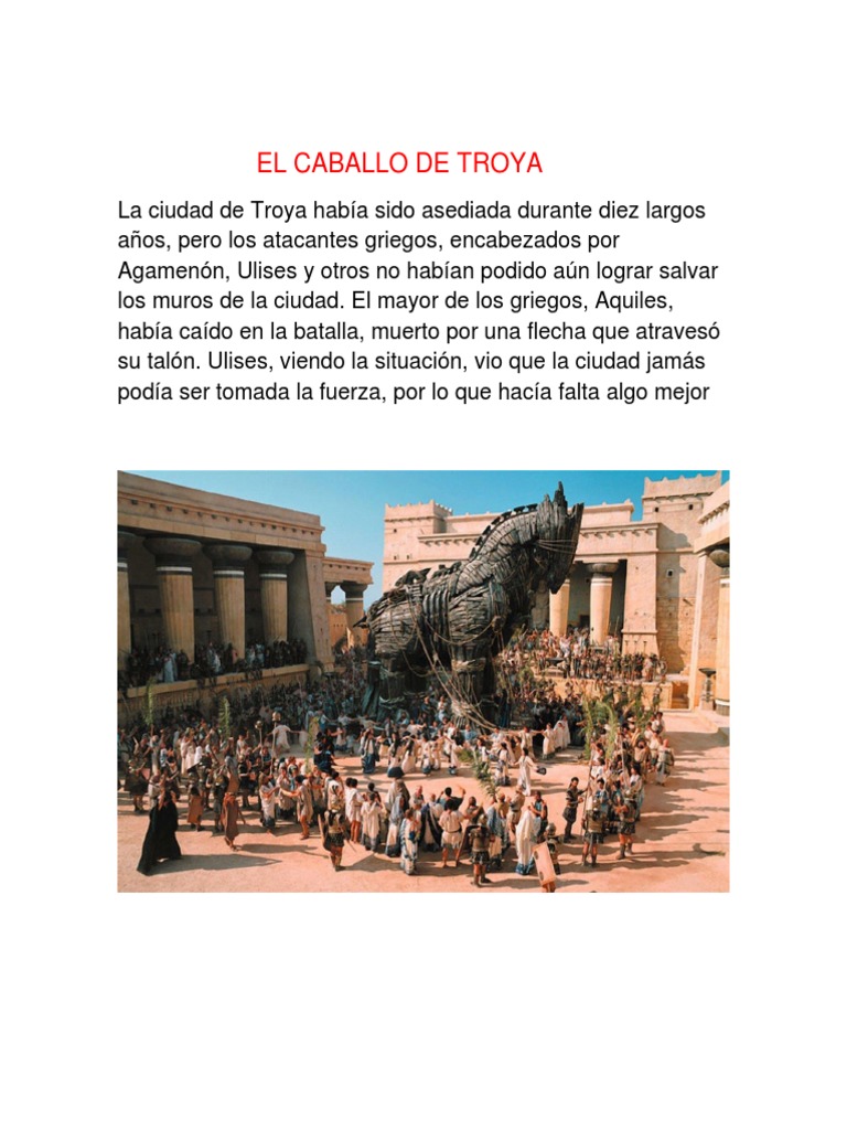 EL CABALLO DE TROYA | PDF | Troya | Odiseo