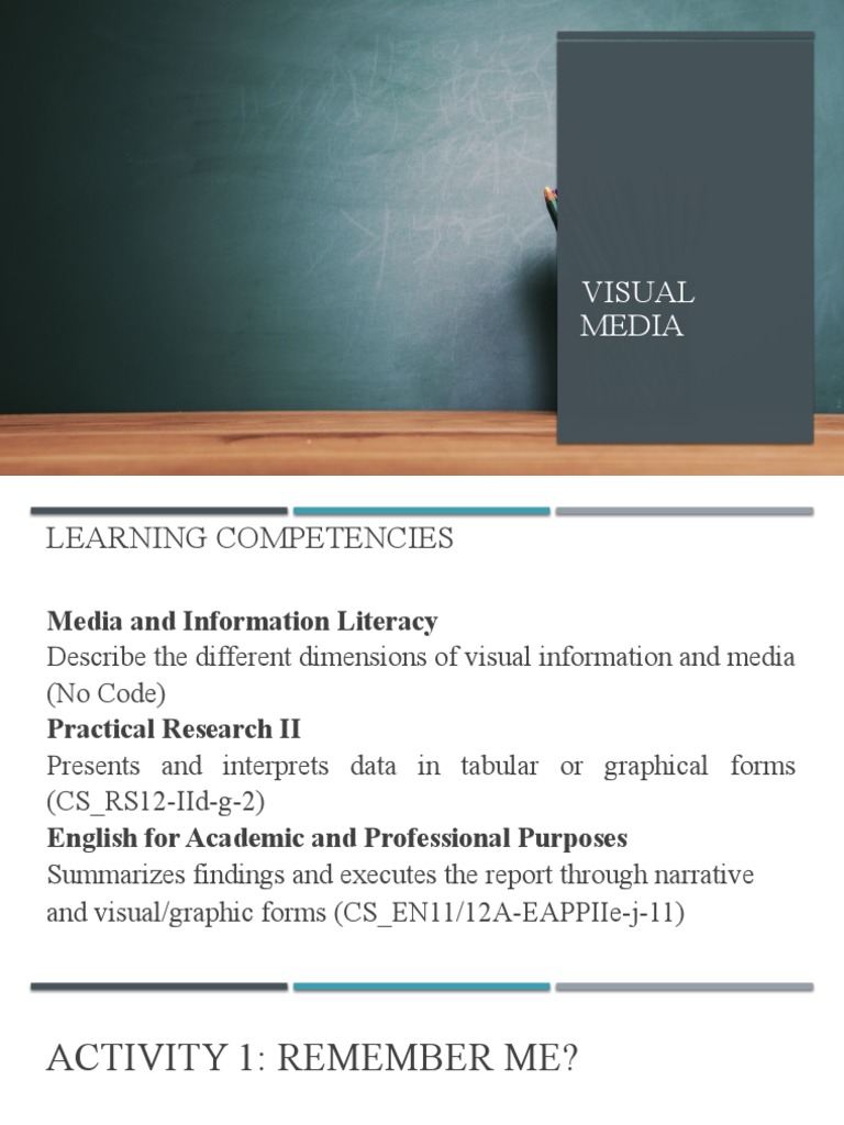Types of Visual Media Explained | PDF | Infographics | Image