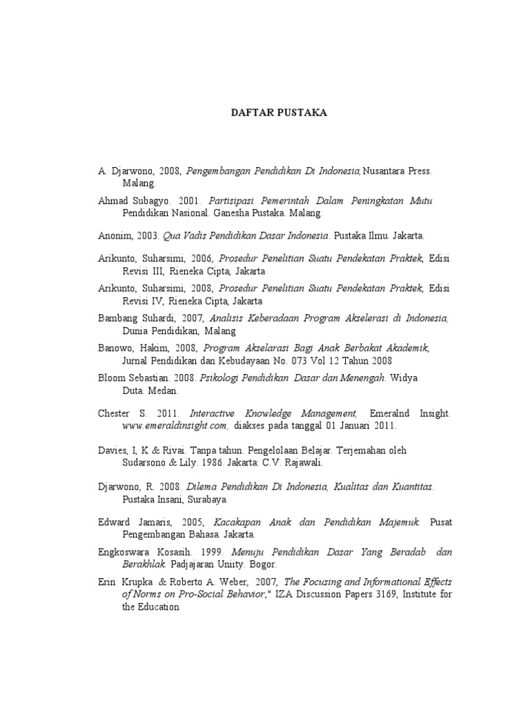 Contoh Daftar - Pustaka | PDF | Kesehatan Holistik