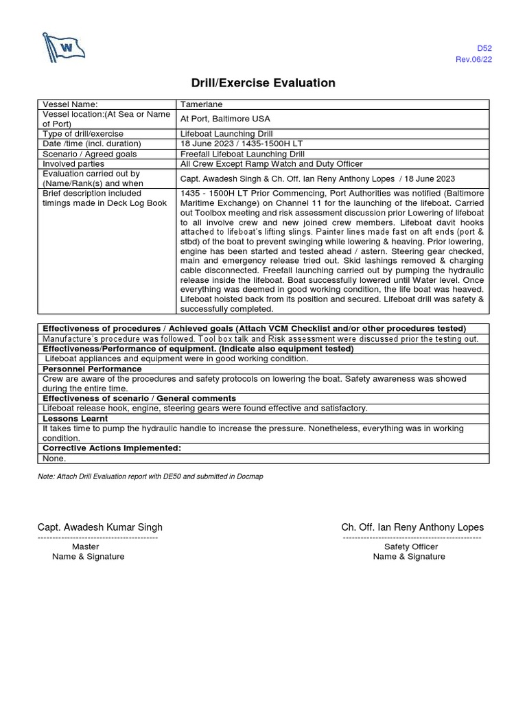 Freefall Lifeboat Launching | PDF | Ships | Shipping