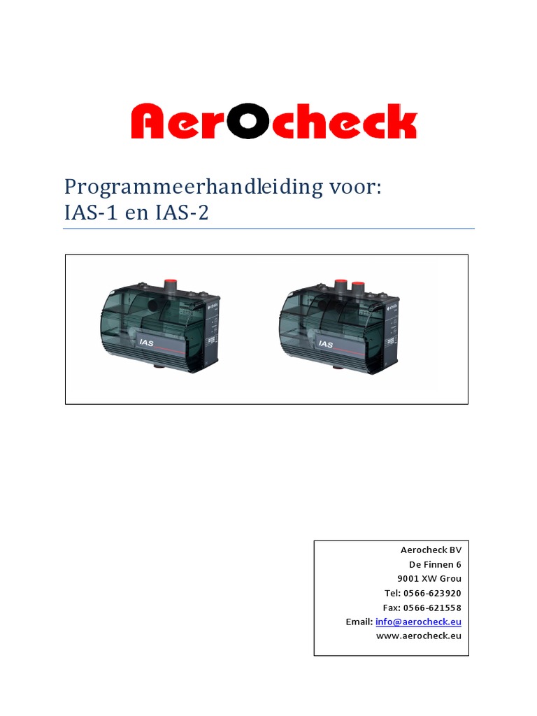 IAS Programmeer Handleiding 2018 | PDF