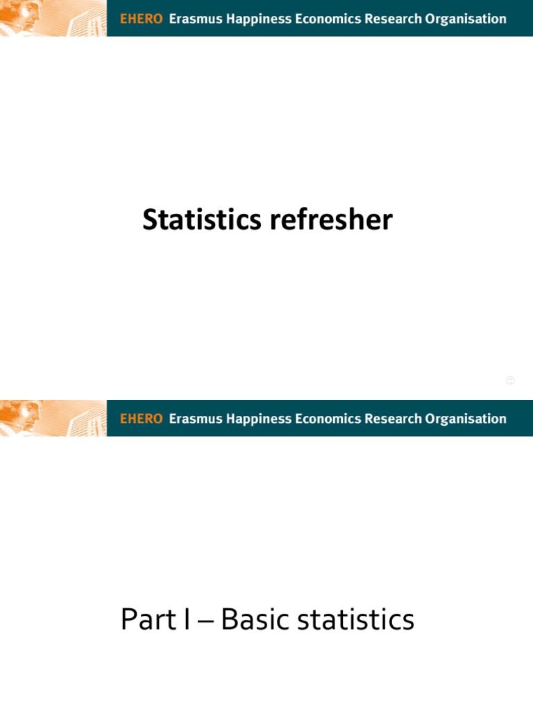1.1 - Statistics Refresher | PDF | Level Of Measurement | Errors And Residuals