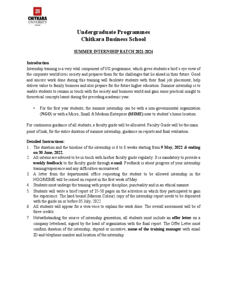 Summer Internship Batch 2021 | PDF | Internship | Job Hunting