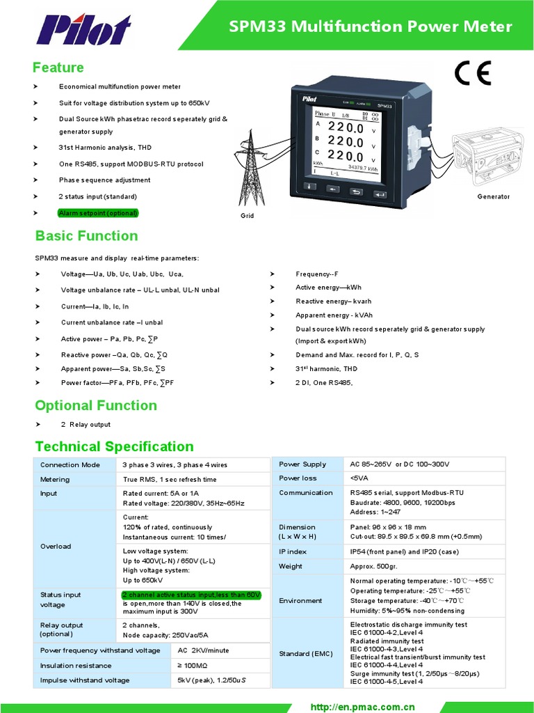 SPM33 Data Sheet | PDF | Quantity | Manufactured Goods
