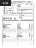 GURPS character sheet | PDF | Entertainment | Role Playing Games