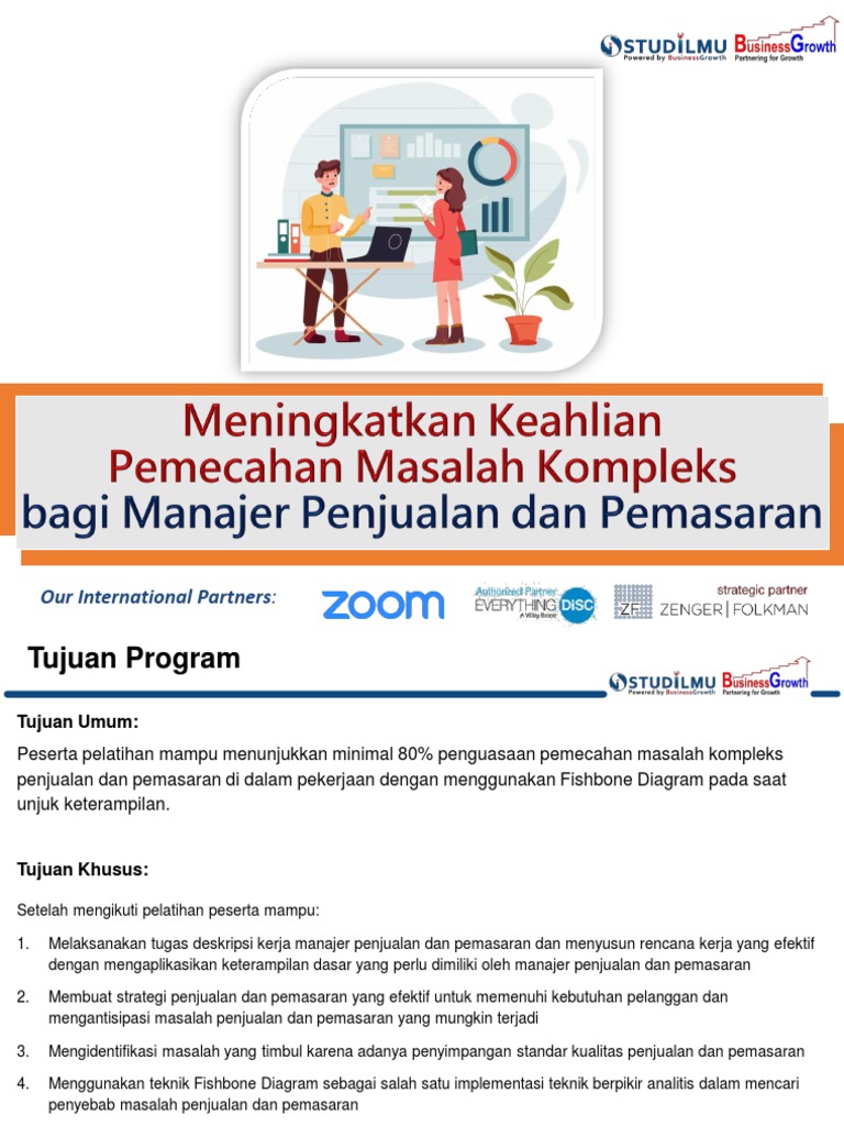 Materi - Meningkatkan Keahlian Pemecahan Masalah Kompleks Bagi Manajer Penjualan Dan Pemasaran ...