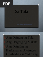 AKO ANG DAIGDIG Ni Alejandro G. Abadilla | PDF