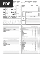 GURPS character sheet | PDF | Entertainment | Role Playing Games