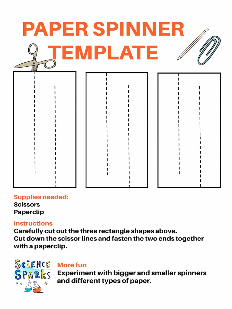 Paper Spinner Template | PDF