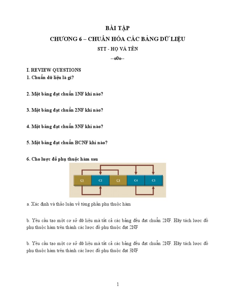 Chapter6_Normalization of Database Tables | PDF