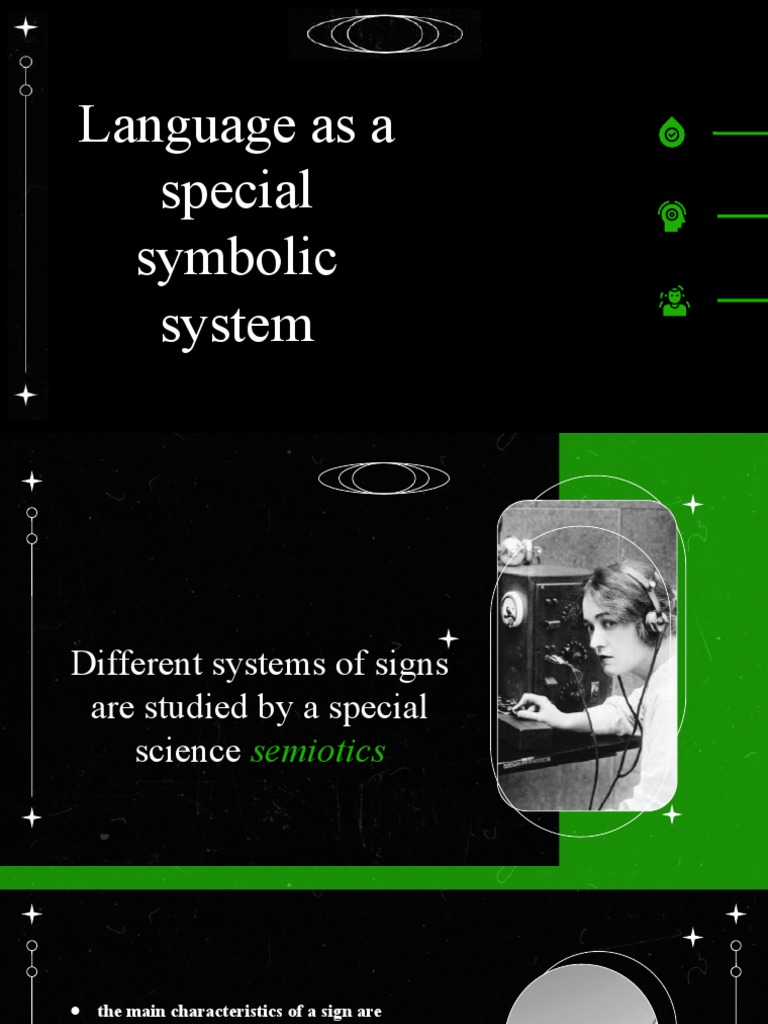 Language As A Special Symbolic System | PDF | Communication | Linguistics