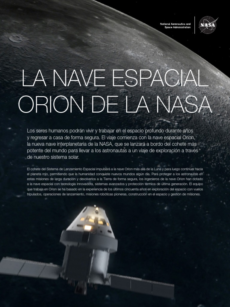 La Nave Espacial Orion De La Nasa Pdf Orion Nave Espacial Nasa
