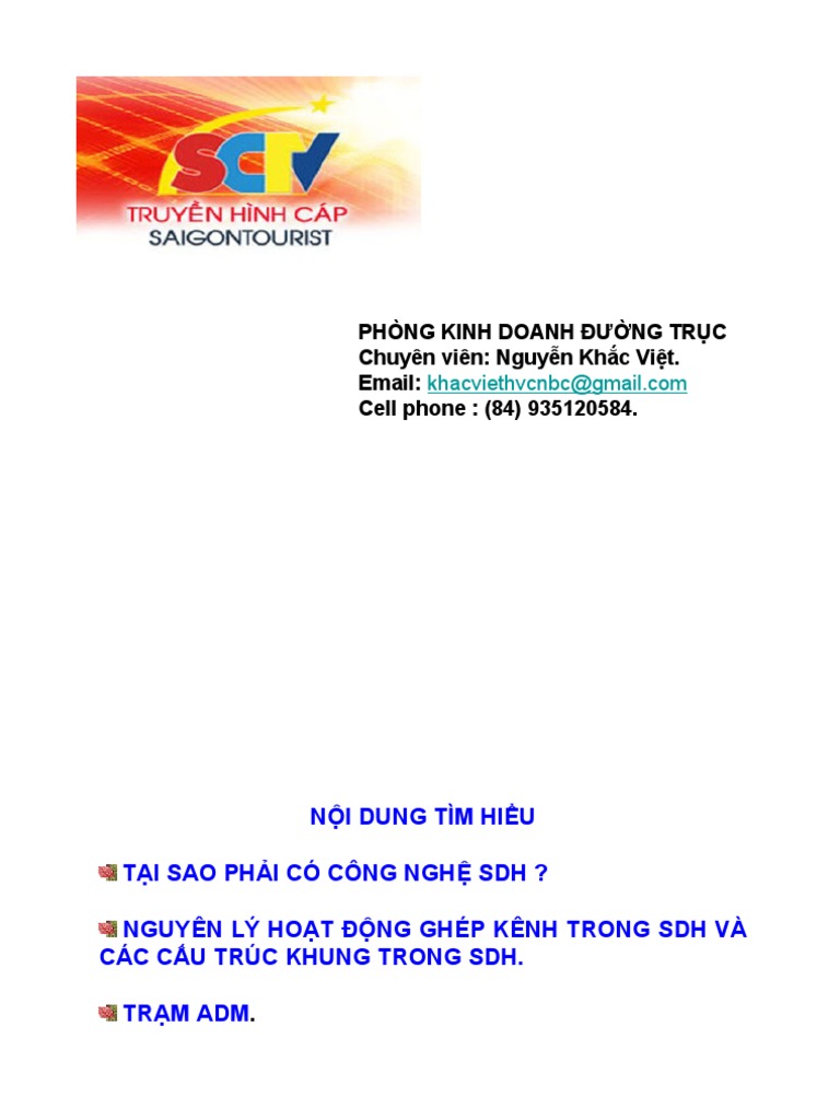 Cong Nghe SDH | PDF
